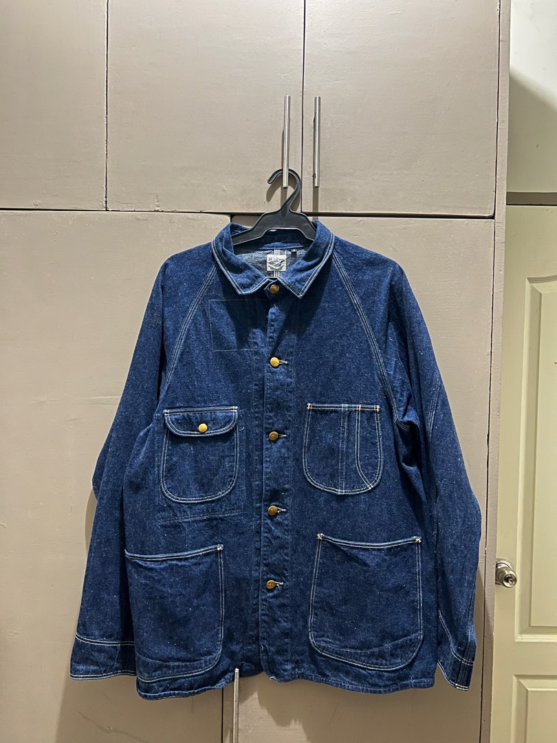 orSlow-1950's Coverall Japanese Denim Jacket, Men's Fashion, Coats, Jackets and Outerwear on ...