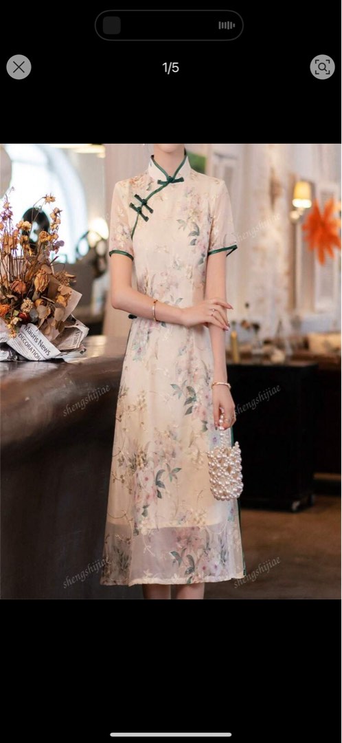 Plus Pretty Cheongsam Qipao XXL, Women's Fashion, Dresses & Sets ...