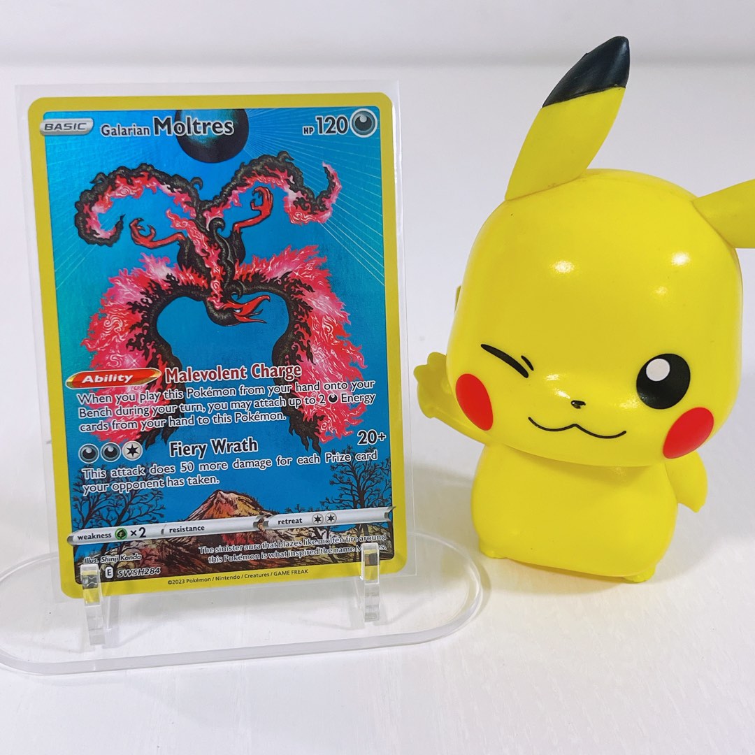 Pokemon Card TCG - Crown Zenith Tin Black Star Promo - Galarian Moltres ...