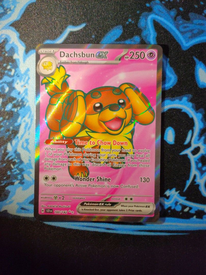 Pokemon cards TCG - Dachsbun EX, Hobbies & Toys, Toys & Games on Carousell