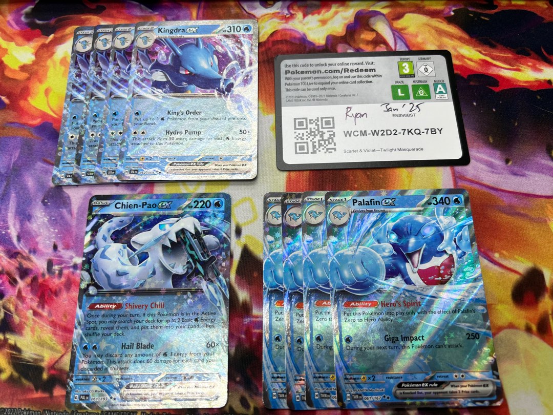 Pokemon Water ex, Hobbies & Toys, Toys & Games on Carousell