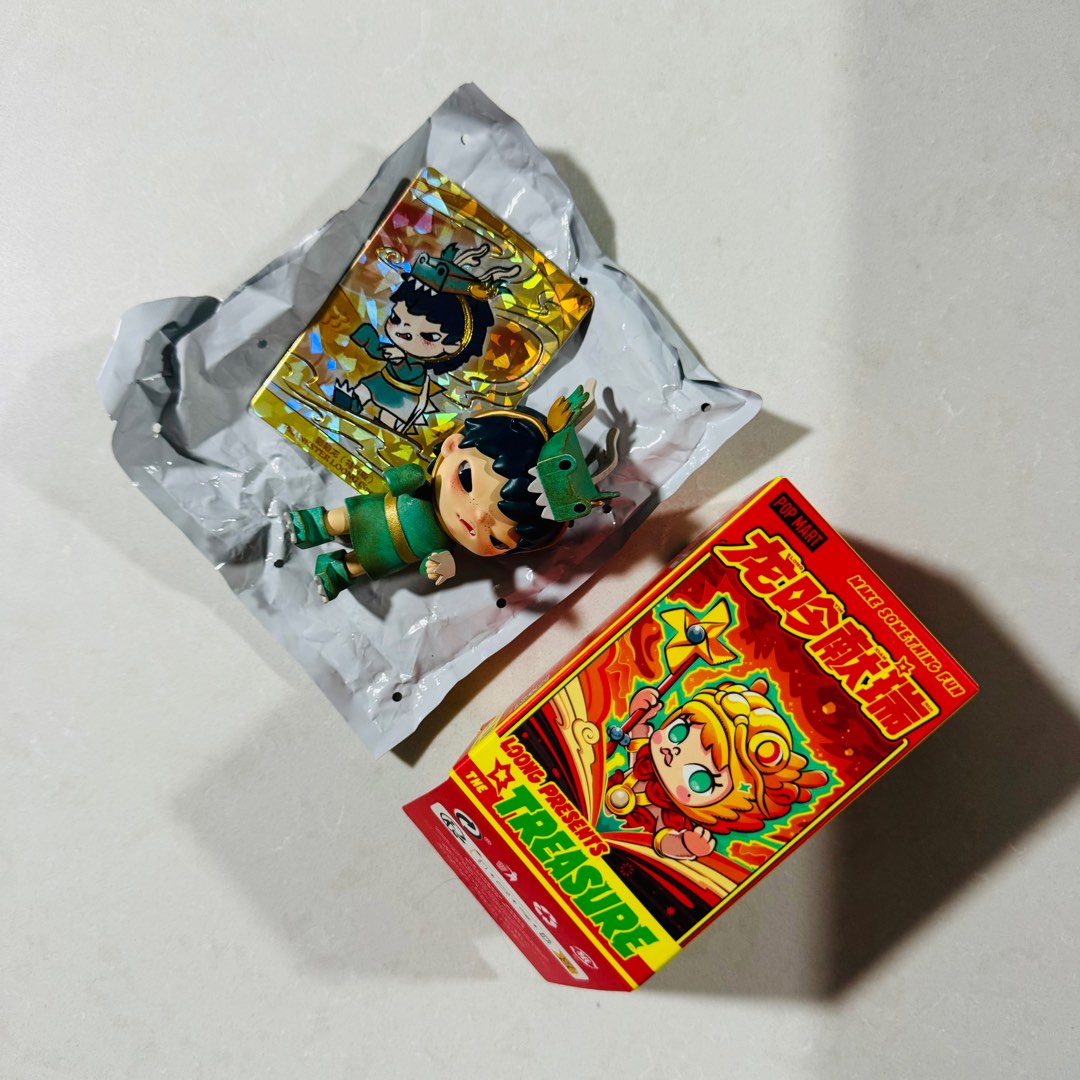POPMART Hirono Loong Treasure Prankster Loong Special Ver. (1/144 ...