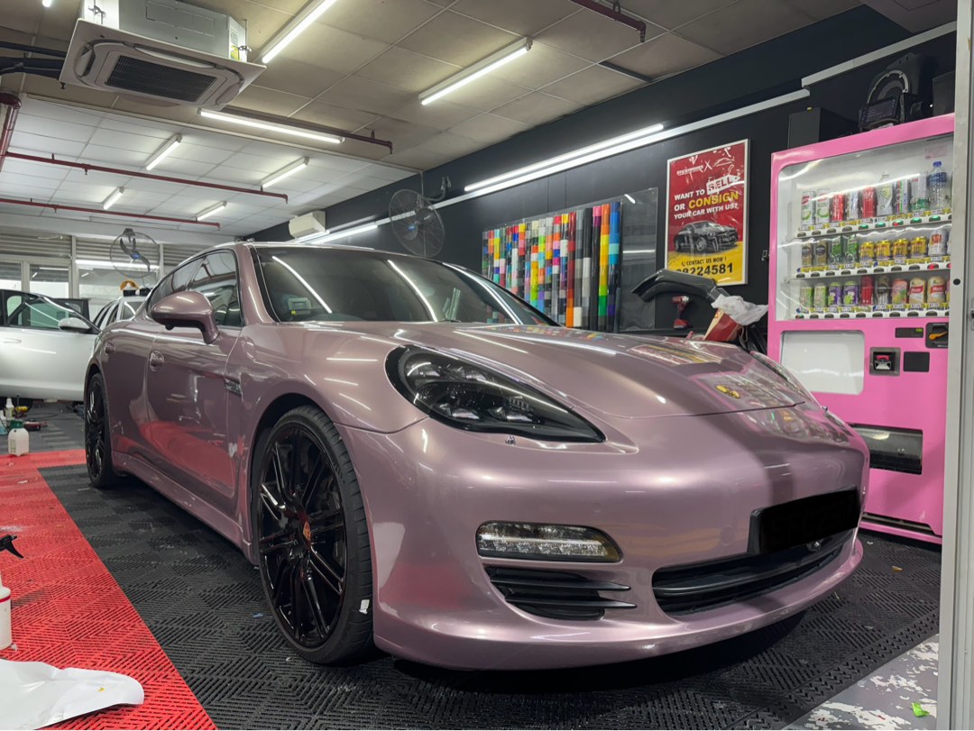 Porsche Panamera full wrap frozen berry, Car Accessories, Accessories ...