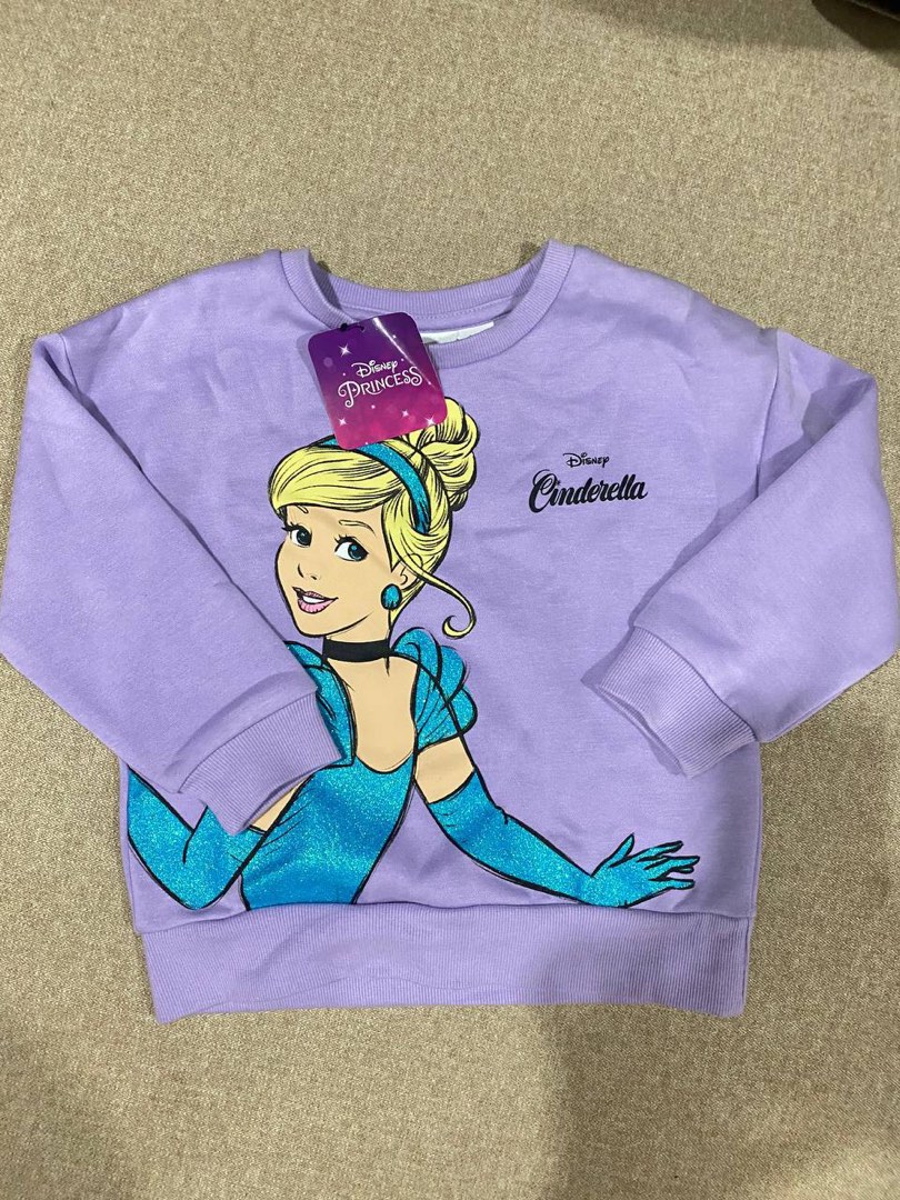Primark Kids Girl Sweatshirt disney princess, Babies & Kids, Babies ...