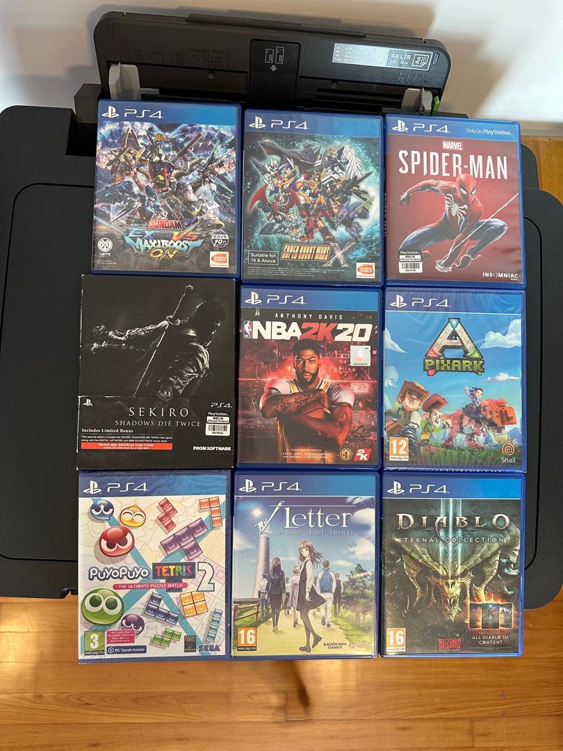 PS4 game Gundam Maxi boost / super robot x / Spider-Man / Sekiro / NBA ...