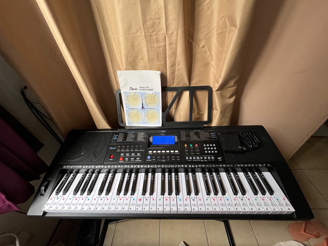 [RUSH] Davis D-629 Piano Keyboard 61 Keys, Hobbies & Toys, Music ...