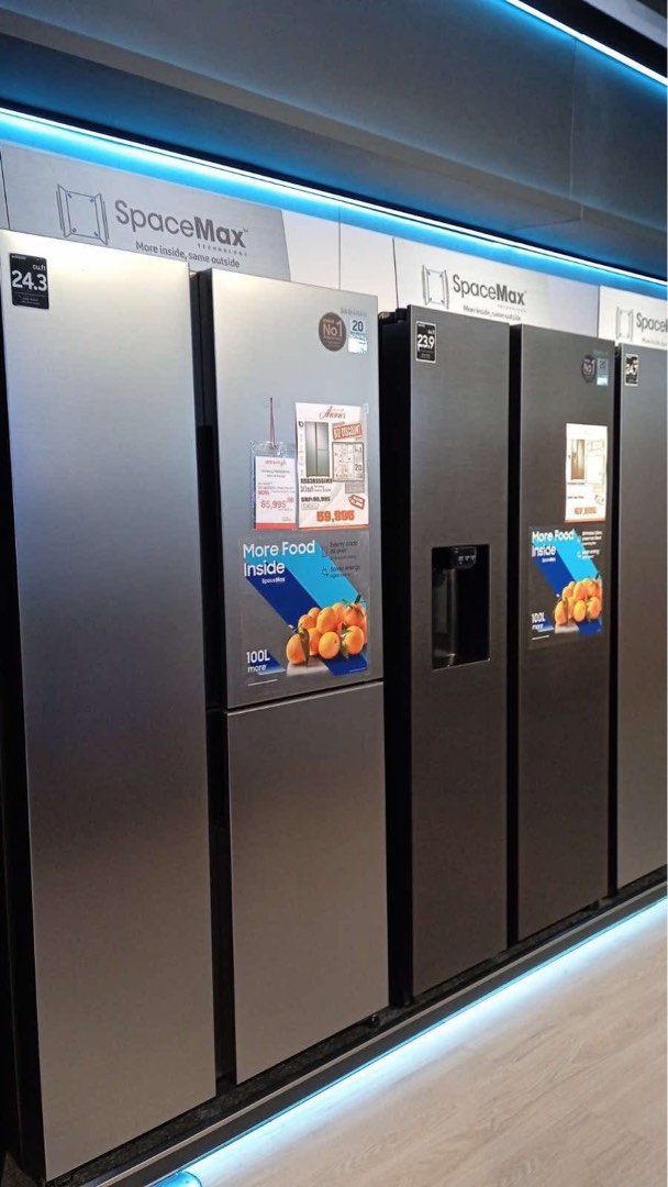 SAMSUNG SIDE BY SIDE INVERTER REFRIGERATOR RS57DG4000M9 RS62R5031M9 ...