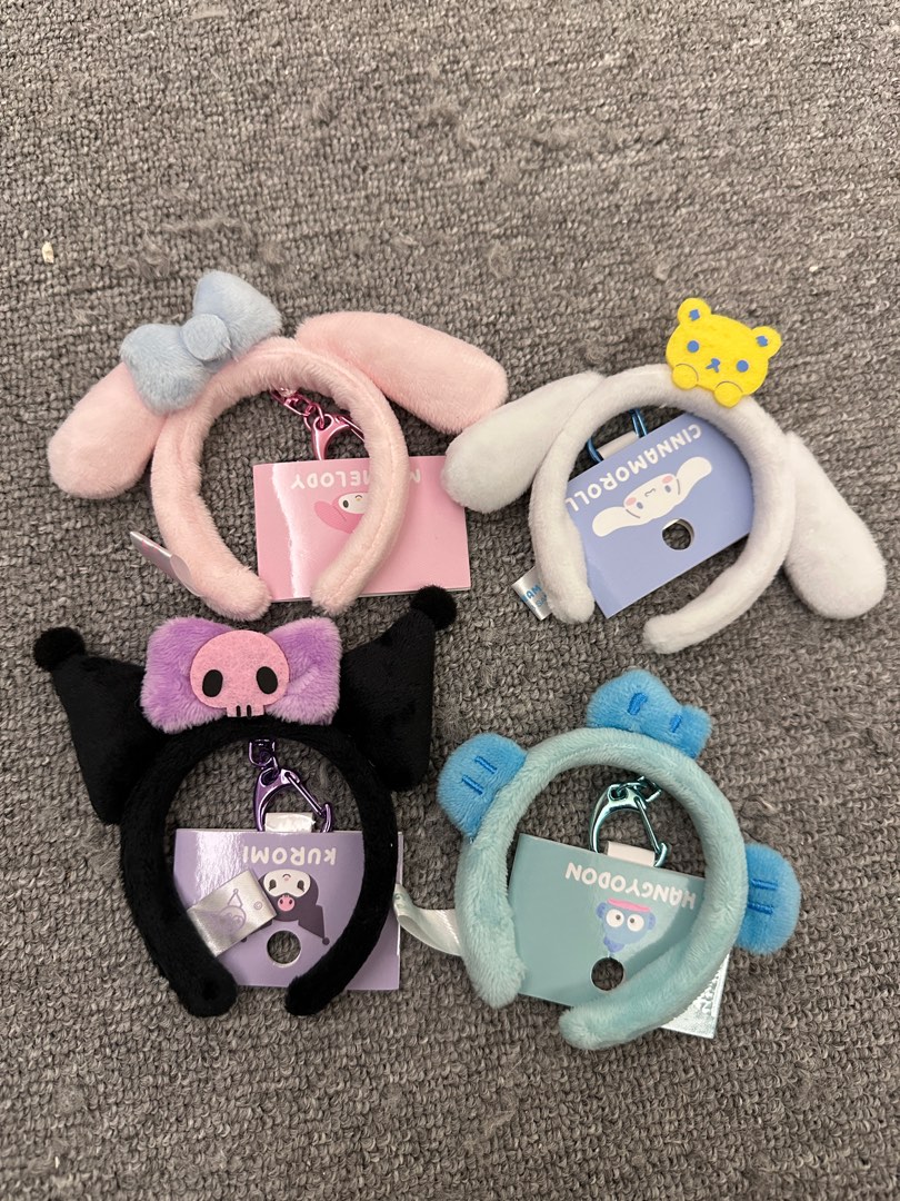 現貨 Sanrio 水怪頭箍 Melody Kuromi 玉桂狗 Hangyodon, 興趣及遊戲, 玩具 & 遊戲類 - Carousell