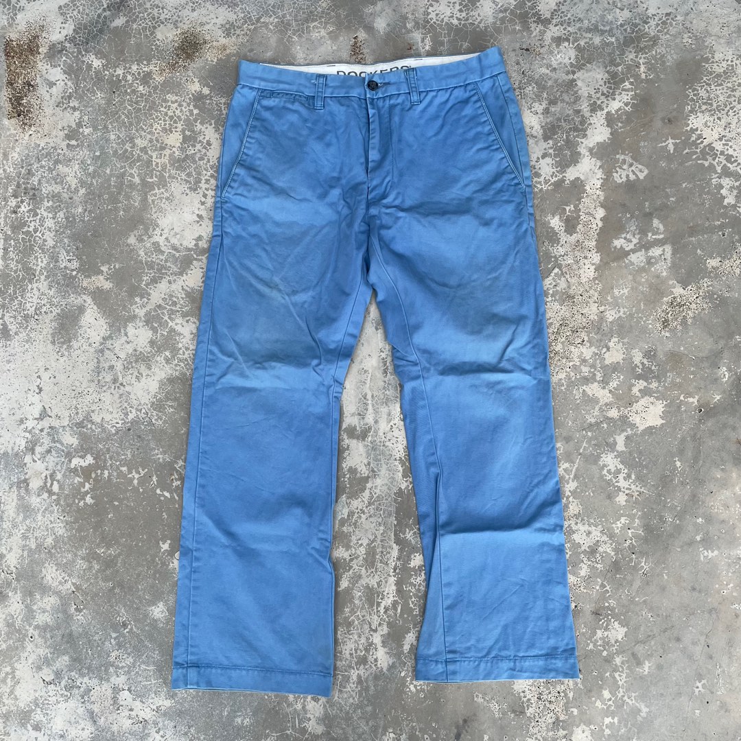 Seluar DOCKERS Biru Slim Fit D1, Men's Fashion, Bottoms, Chinos on ...