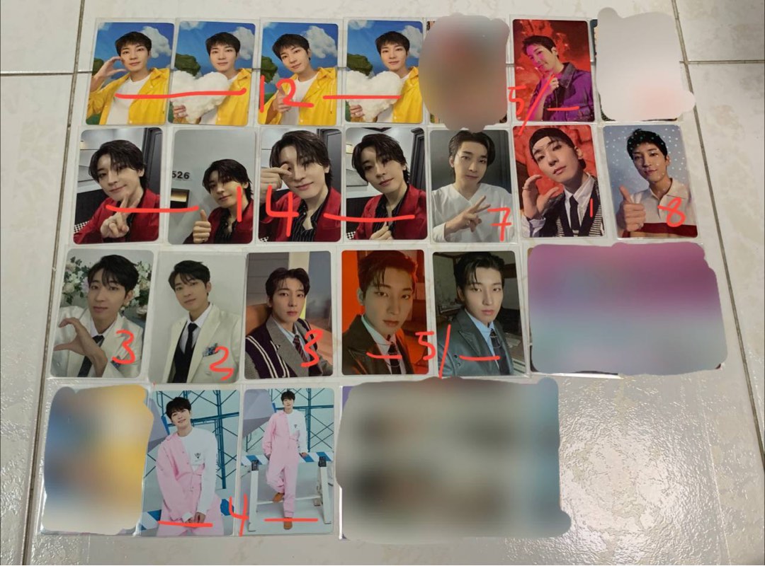 Seventeen Wonwoo photocards Spill the feels attacca seventeenth heaven love always yours fml ...