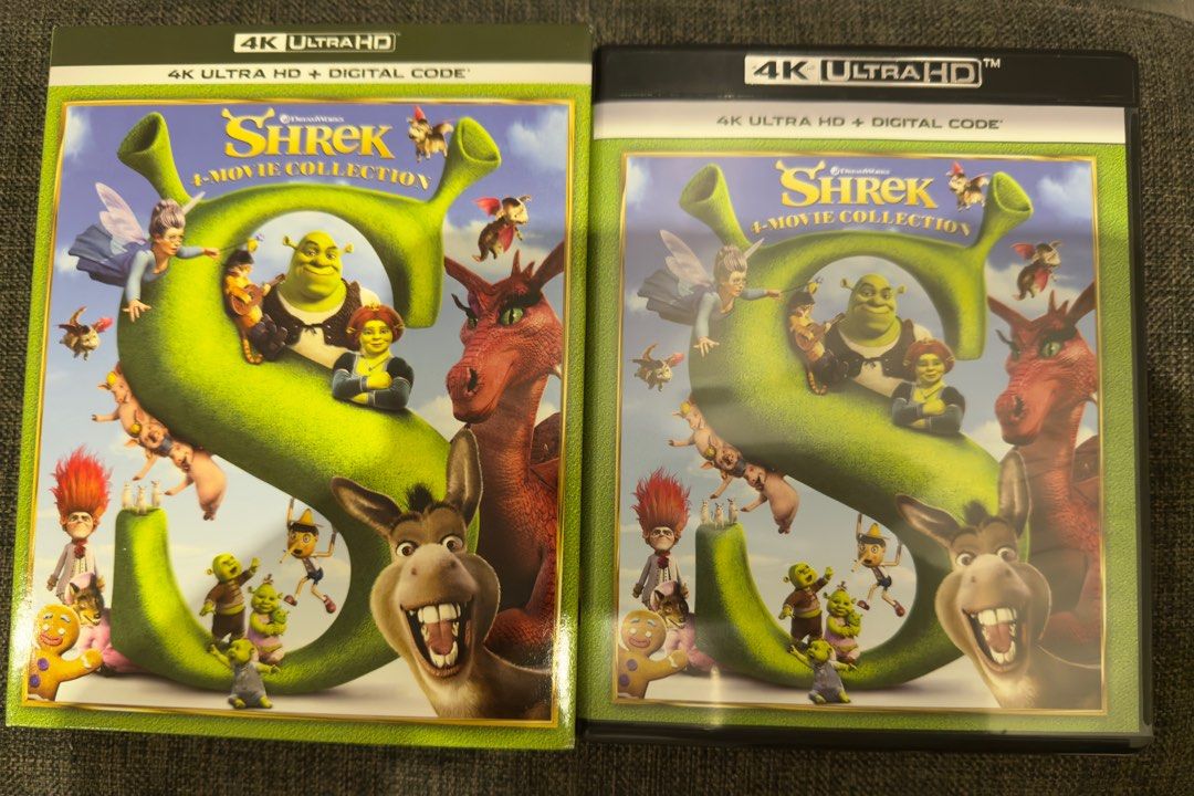 Shrek 4 Movie Collection 4K, Hobbies & Toys, Music & Media, CDs & DVDs on Carousell