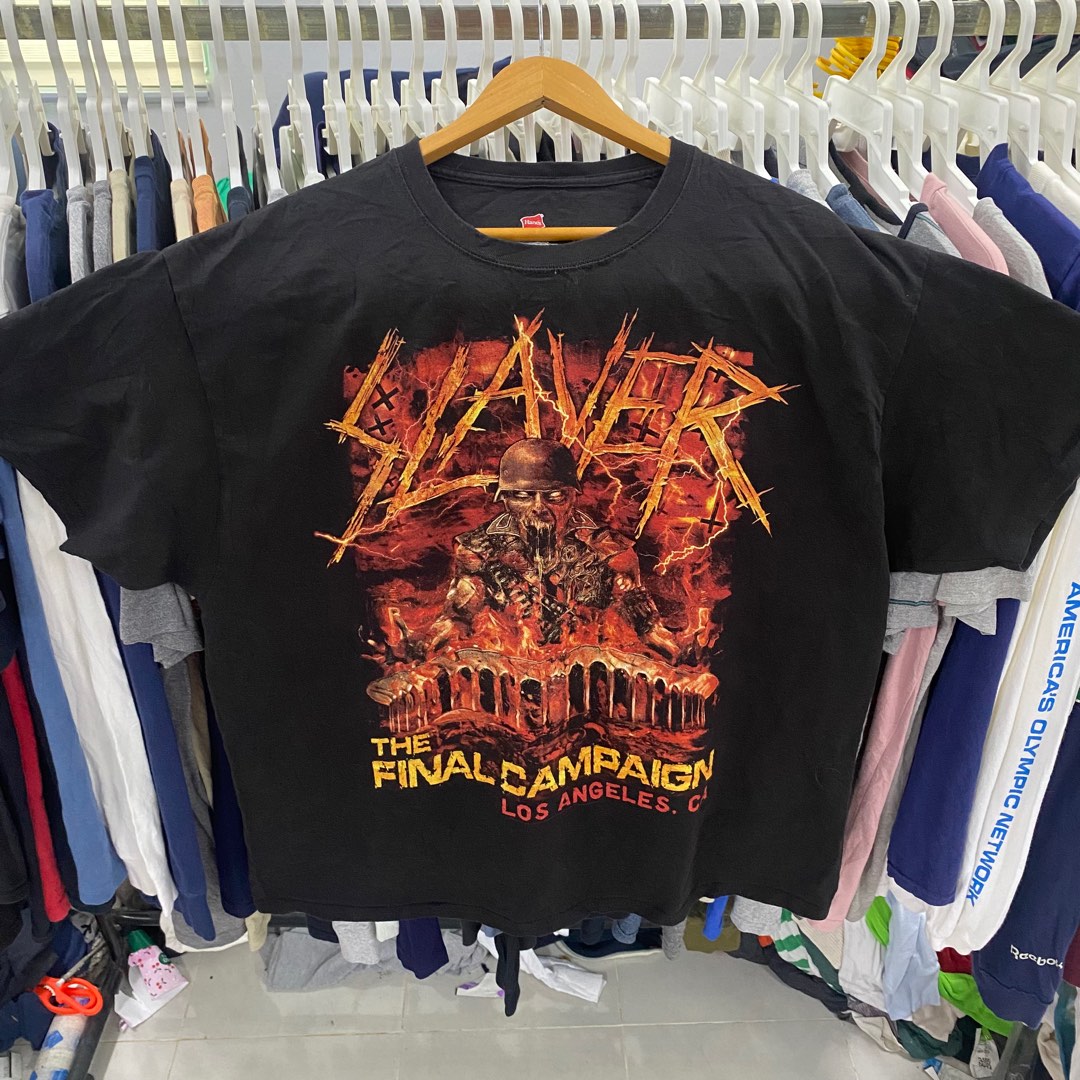 Slayer The Final Campaign Los Angeles 2019, Men's Fashion, Tops & Sets ...