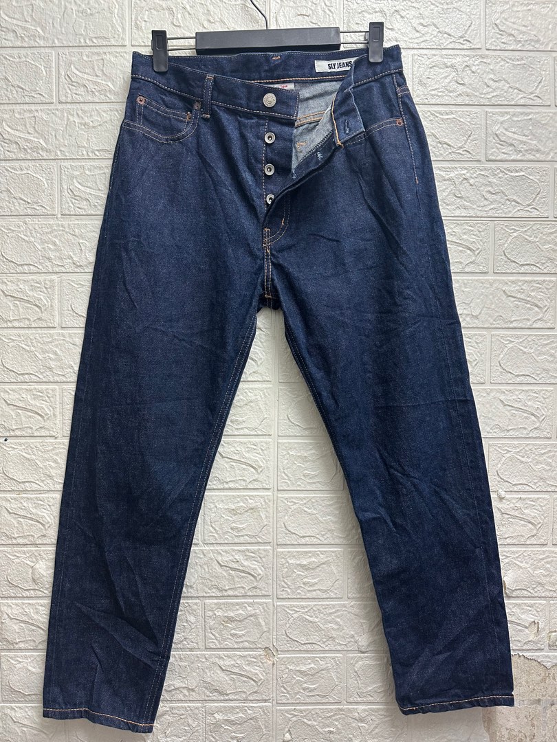 Sly jeans selvedge japan, Men's Fashion, Bottoms, Jeans on Carousell