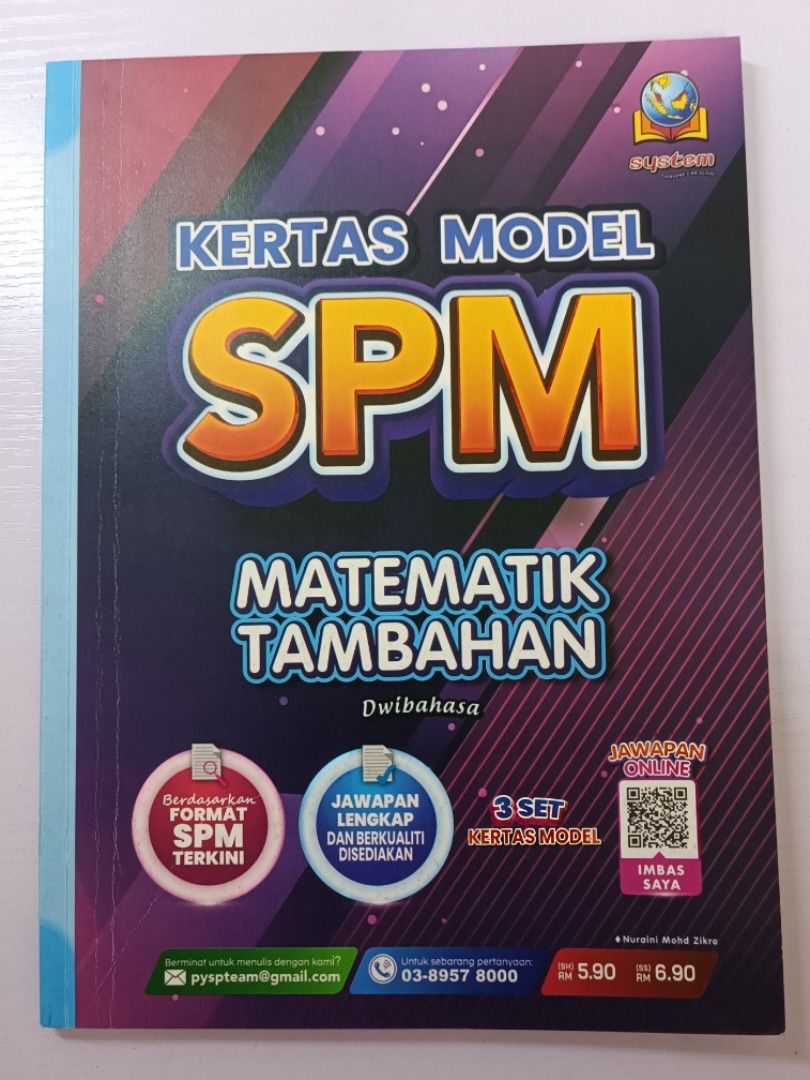 SPM Add Maths Model Paper, Hobbies & Toys, Books & Magazines, Textbooks ...