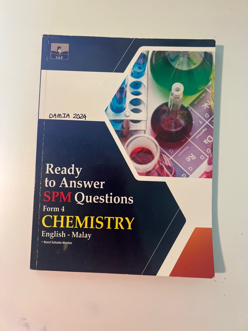 SPM Chemistry workbook SAP PUBLICATIONS, Hobbies & Toys, Books ...