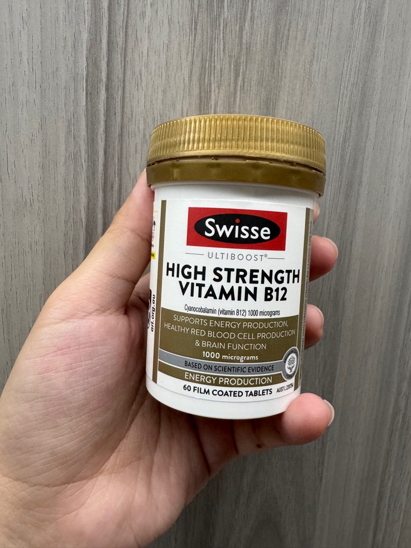 Swisse High Strength Vitamin B12, Health & Nutrition, Health ...
