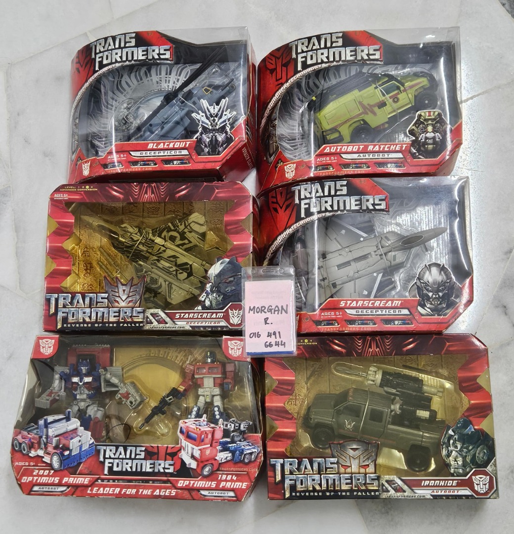 Transformers the Movie / ROTF / DOTM Lot Blackout Sidewipe Ironhide ...
