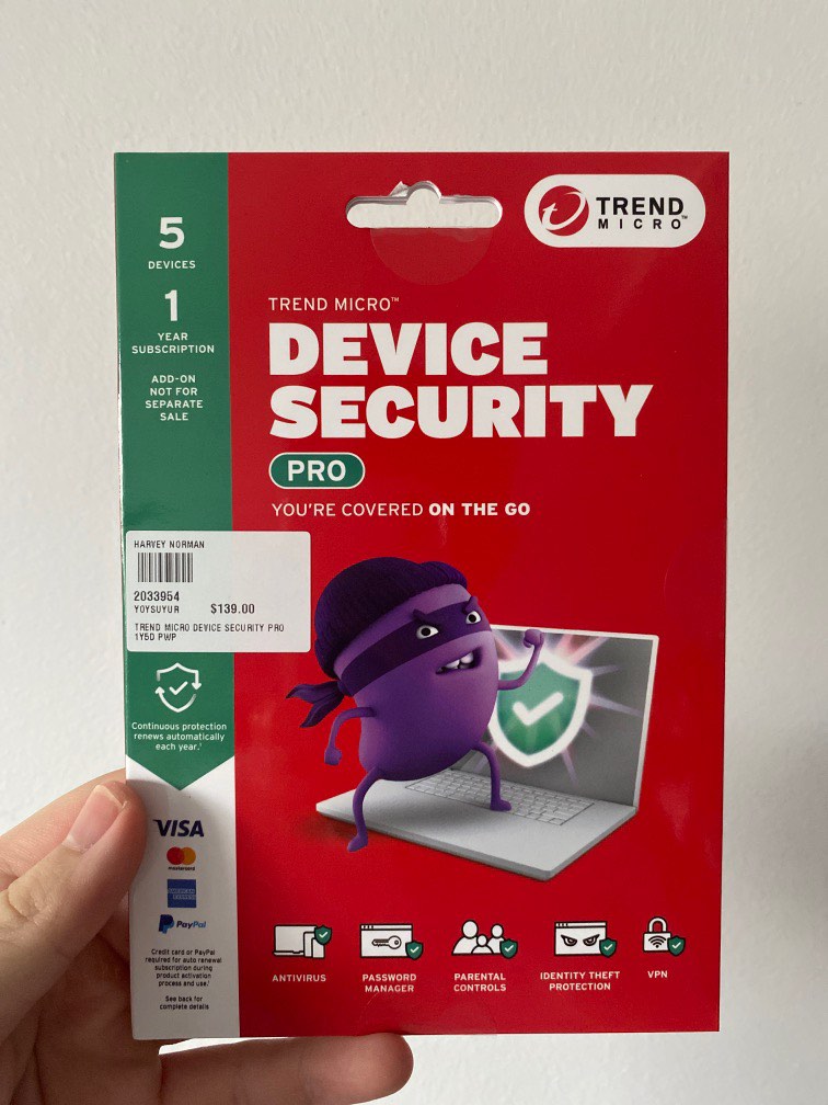 Trend Micro Device Security PRO, Computers & Tech, Office & Business ...