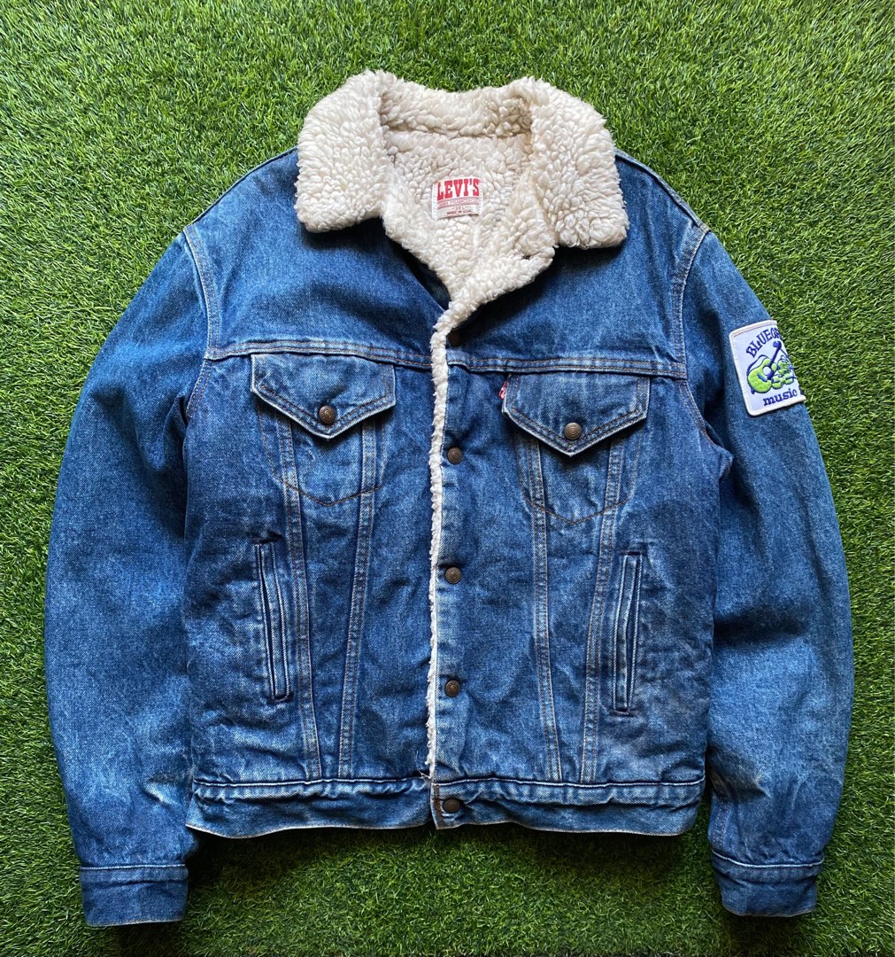 Vintage 1980s Levis Sherpa Denim Trucker Jacket, Men's Fashion, Coats, Jackets and Outerwear on ...