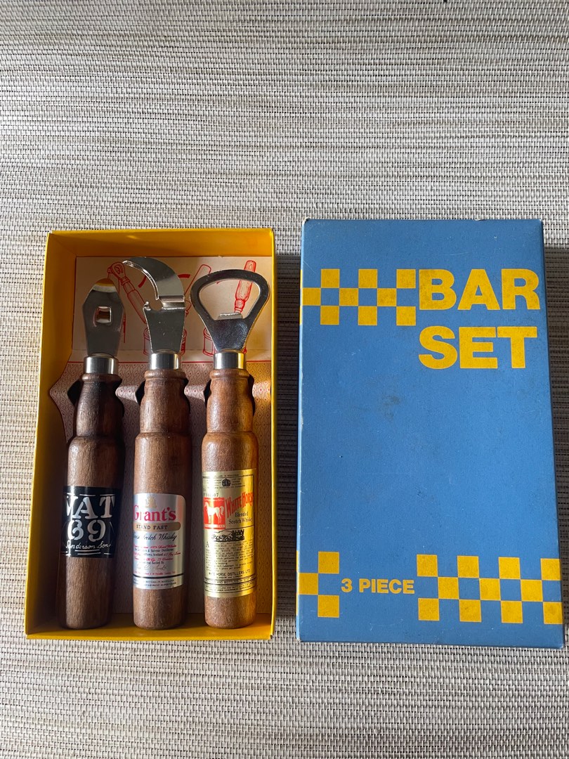 Vintage Classic Bar Set 3pcs Wine Beer Bottle Opener, TV & Home ...