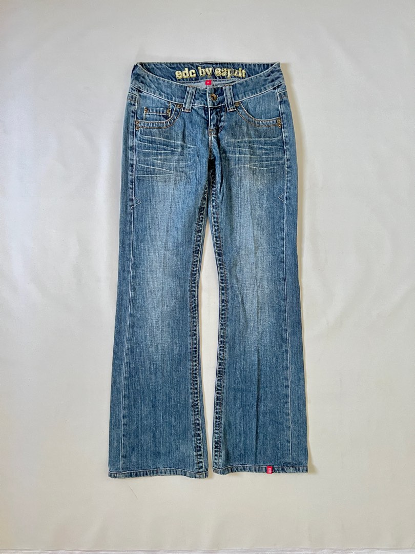vintage edc esprit low waist 2000’s flared pants S25-26 H17 R8 L39.5 ...