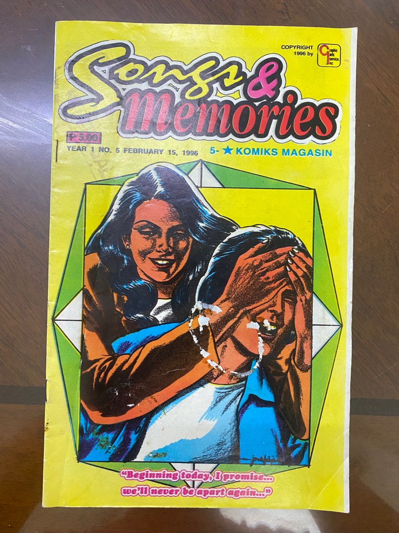 Vintage Tagalog Komiks Magasin - Songs & Memories Fifth ISSUE - 5 Star ...