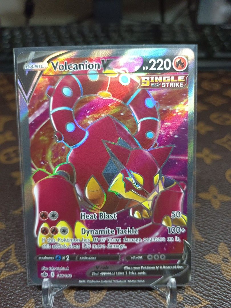 Volcanion V - 162/198 Full Art Ultra Rare (Chilling Reign) Pokemon Card ...