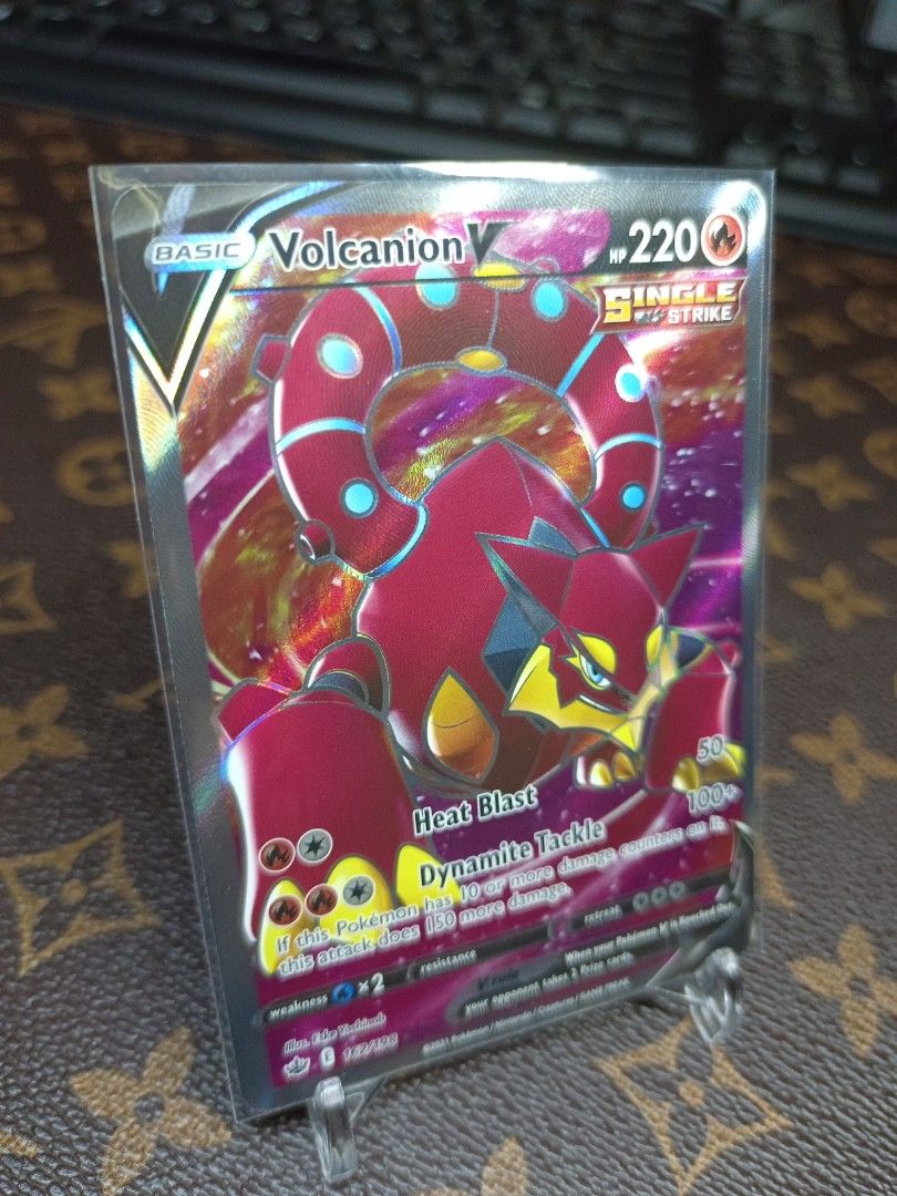 Volcanion V - 162/198 Full Art Ultra Rare (Chilling Reign) Pokemon Card ...