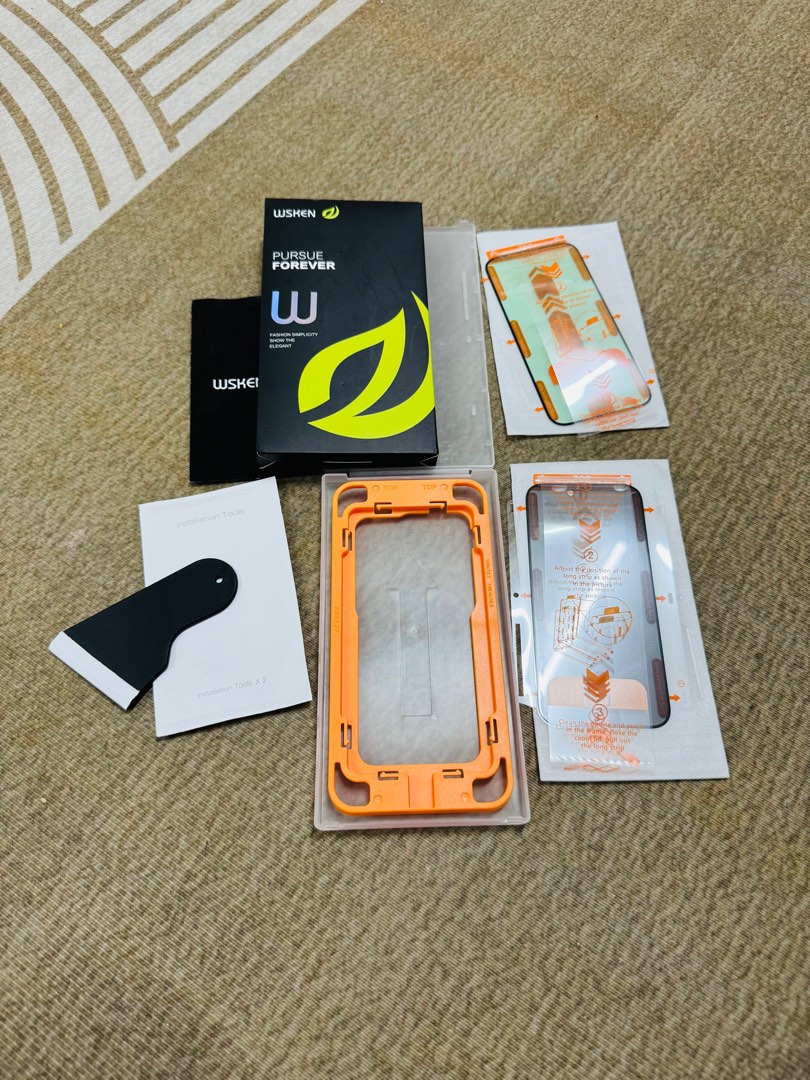 WSKEN Tempered Glass Iphone 15 Pro, Mobile Phones & Gadgets, Mobile ...