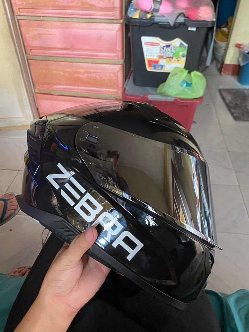 ZEBRA PARADIGM HELMET, Motorbikes, Motorbike Parts & Accessories, Body ...
