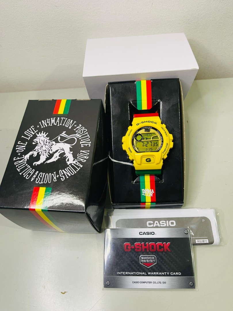 100% Ori Japan Made GLX6900 Rasta Limited Edition Watch for unisex full ...