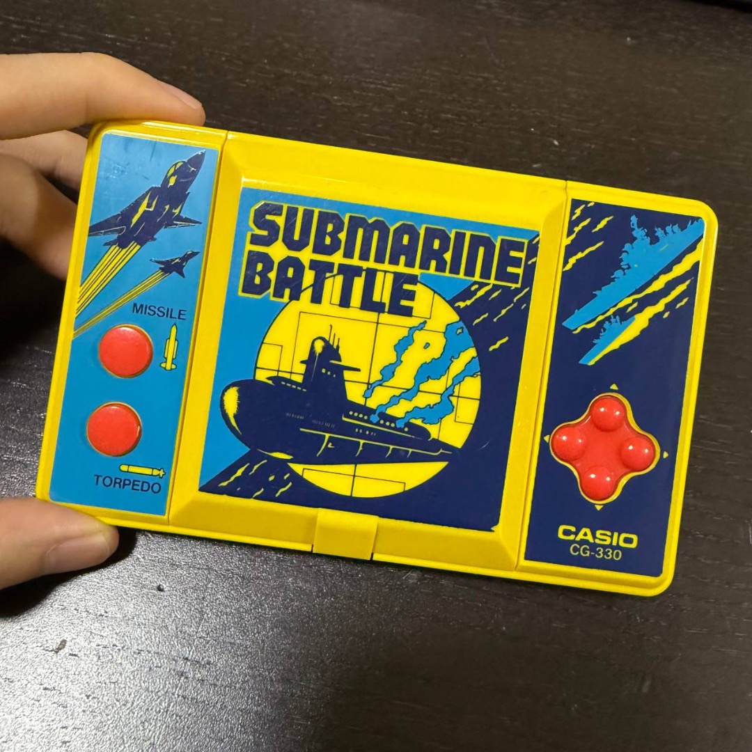 1985 CG-330 Vintage Retro Casio Submarine Battle Game Handheld ...