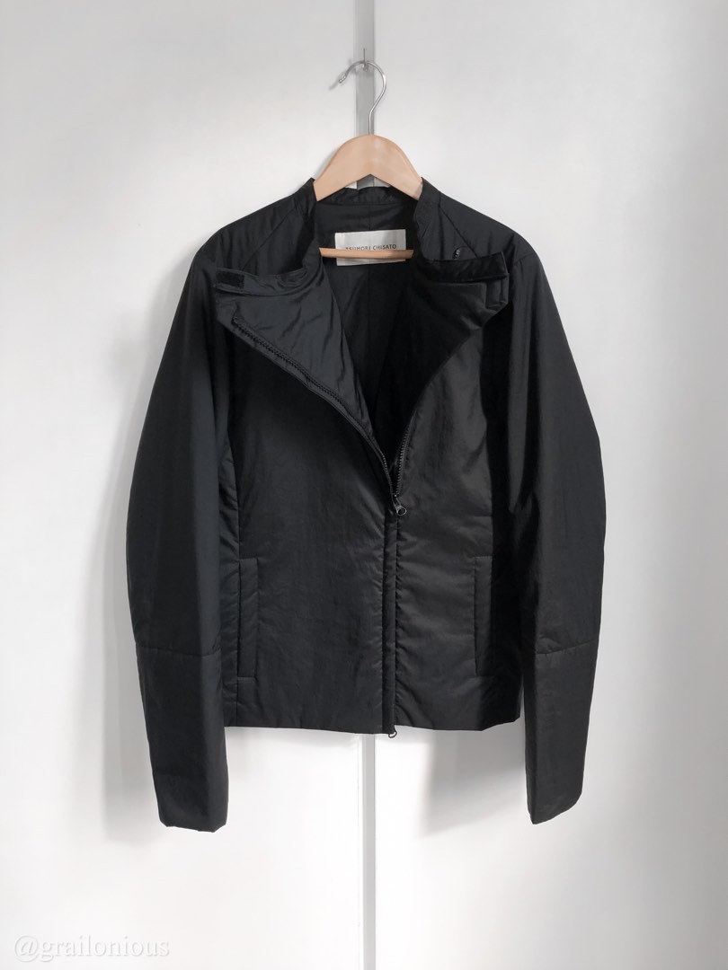 90s Tsumori Chisato Paper Nylon Curved Zip Jacket, Women's Fashion ...