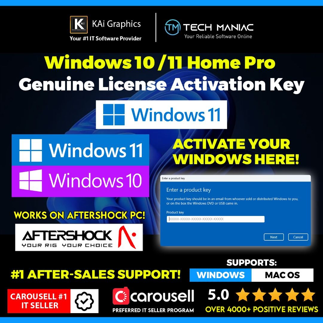 ⭐ 110% Certified Windows 11 Home / Windows 10 Pro / Enterprise ...