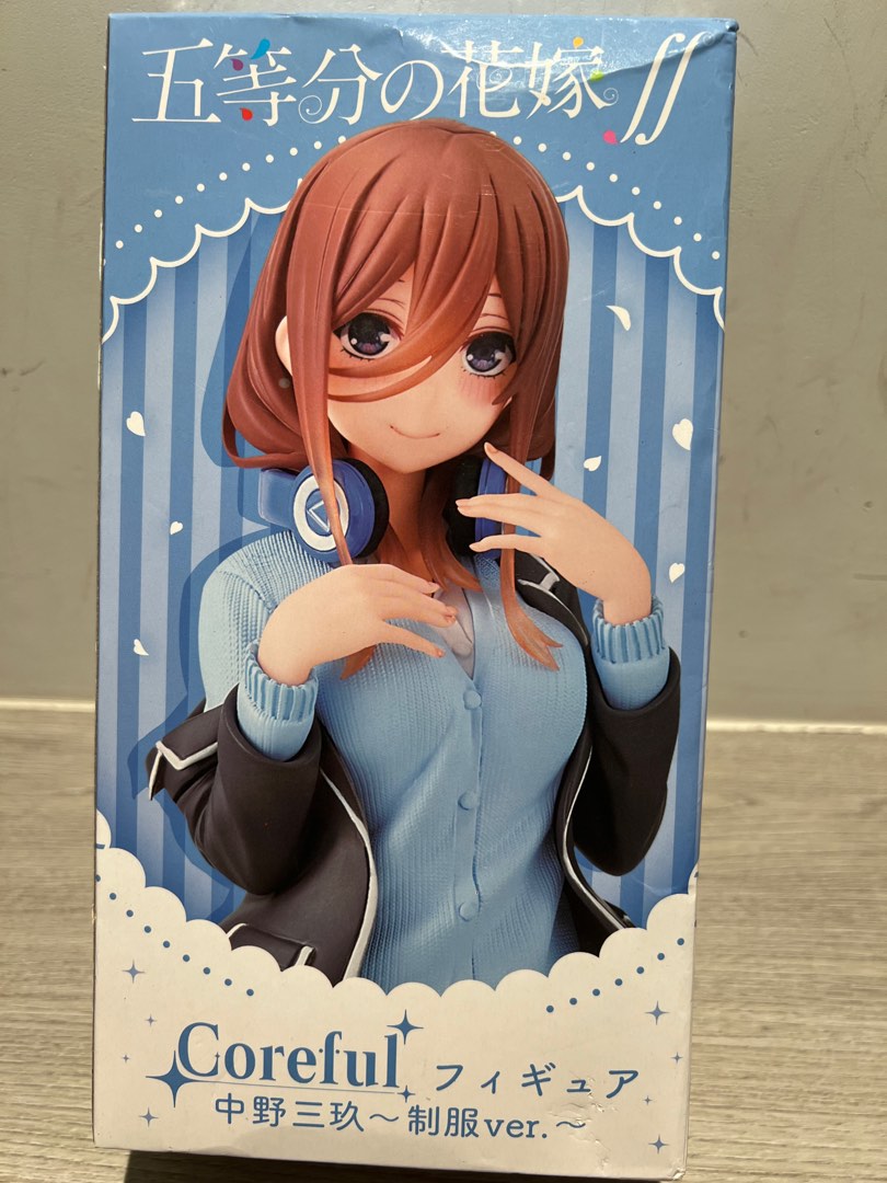 五等份之花嫁 中野三玖 Coreful 制服ver. Figure, 興趣及遊戲, 玩具 & 遊戲類 - Carousell