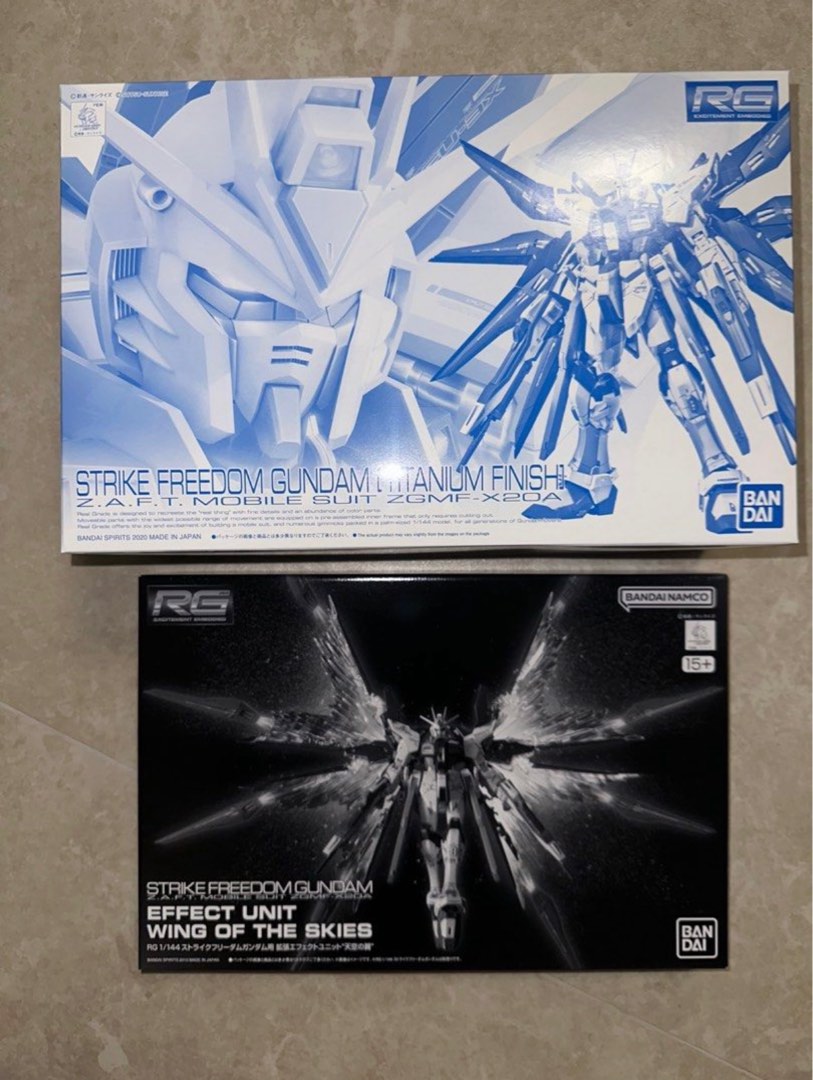 一套售全新 RG1/144 STRIKE FREEDOM GUNDAM[TITANIUM FINISH] bandai 模型 SEED ...