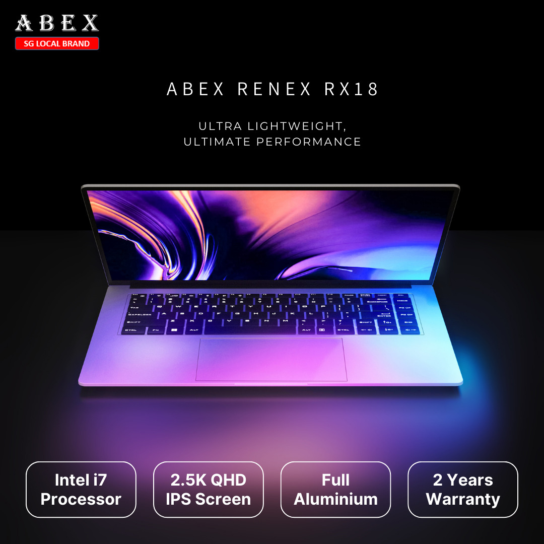 ABEX RENEX RX18 / i7-1360P / 16" QHD 2.5K Display 120Hz Laptop / 64GB ...