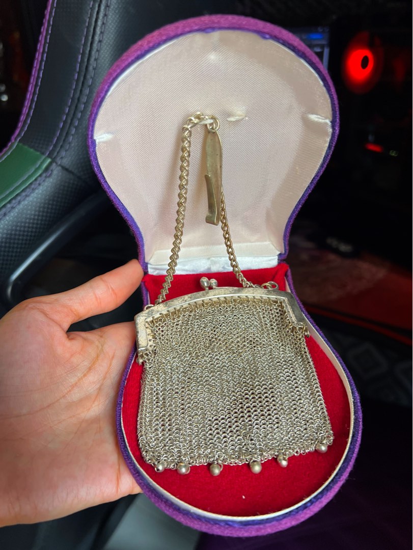 Antique Vintage Mesh Bag, Hobbies & Toys, Collectibles & Memorabilia ...