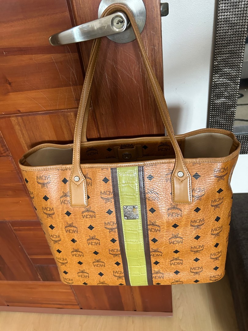 Authentic MCM Neverfull MM Leather Tote Bag, Luxury, Bags & Wallets on ...
