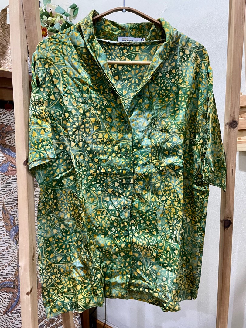 Batik pajamas 2 in 1, Fesyen Wanita, Pakaian Wanita, Lainnya di Carousell