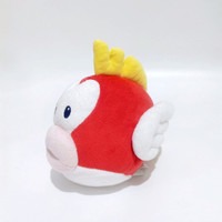 Boneka Cheep Cheep Super Mario Bros Original Nitendo San-Ei Plush Fish ...
