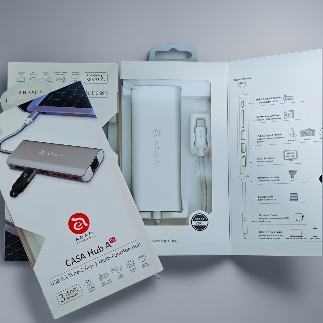 Brand New Power Mac Center Original ADAM ELEMENTS 6-in-1 USB-C Multi ...