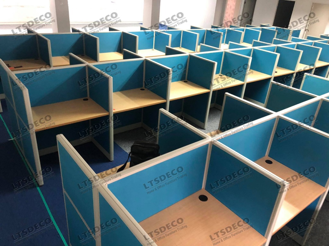 CALL CENTER WORKSTATION CUBICLES OFFICE PARTITION, Furniture & Home ...