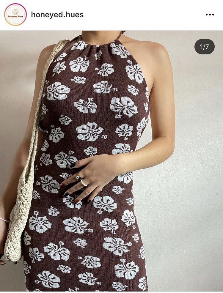 Coconut Girl Hibiscus Maxi Bodycon, Women's Fashion, Dresses & Sets ...