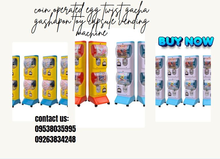 coin operated egg twist gacha gashapon toy capsule vending machine ...