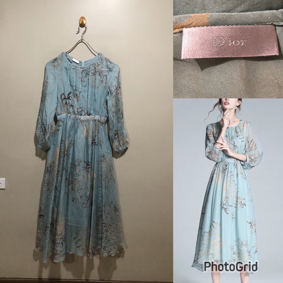 DIOR A LINE ELEGANT LONG DRESS, Women's Fashion, Dresses & Sets ...