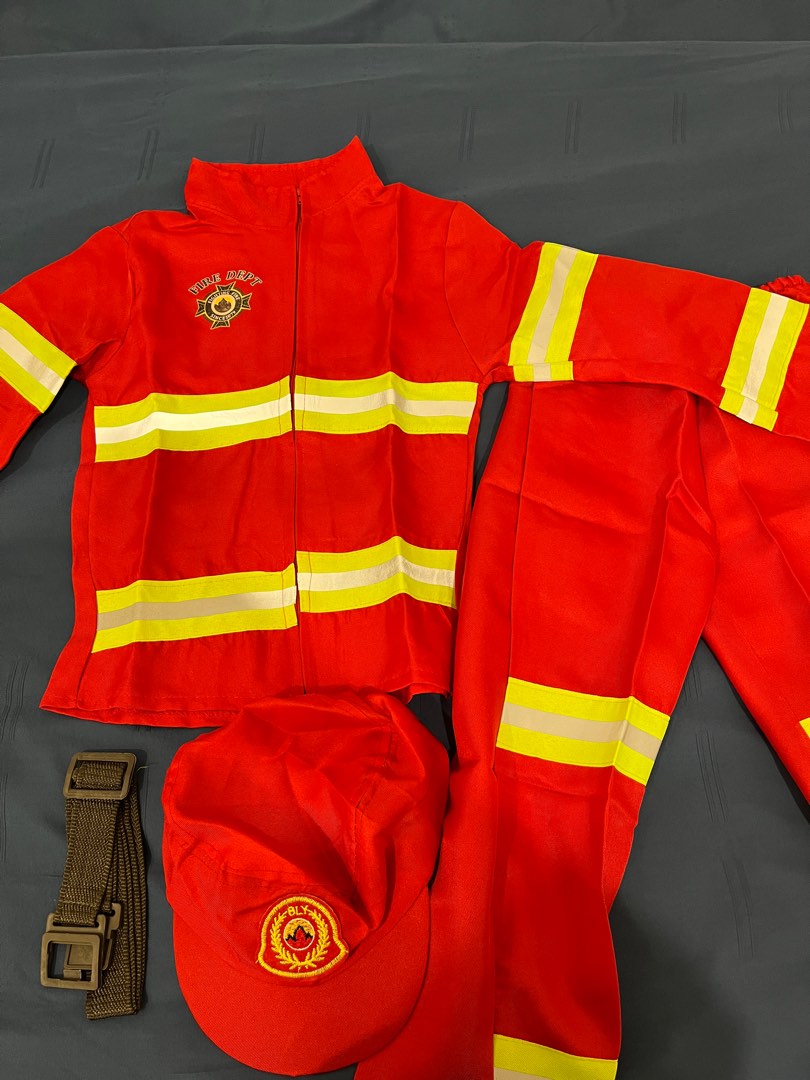 Firefighter pretend play costume, Babies & Kids, Babies & Kids Fashion ...