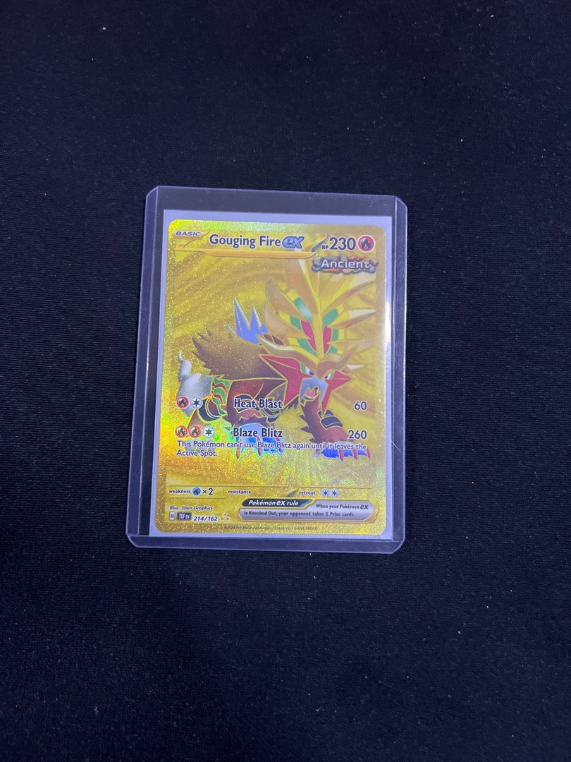 Gouging fire ex gold (pokemon temporal forces), Hobbies & Toys, Toys ...