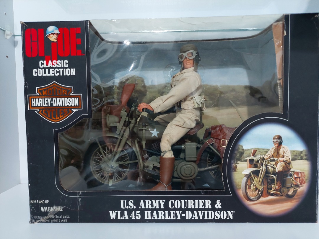 HASBRO GI JOE Classic Collection No.1 US ARMY COURIER HARLEY-DAVIDSON ...