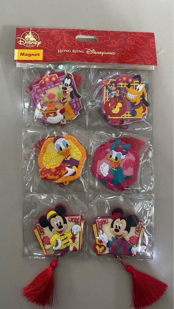 Hongkong Disneyland magnet special edition imlek isi 6, Toys ...
